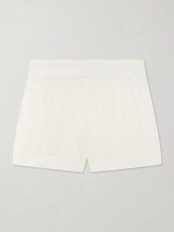 DONDE ESTEBAN Stretch-knit Shorts - Neutrals