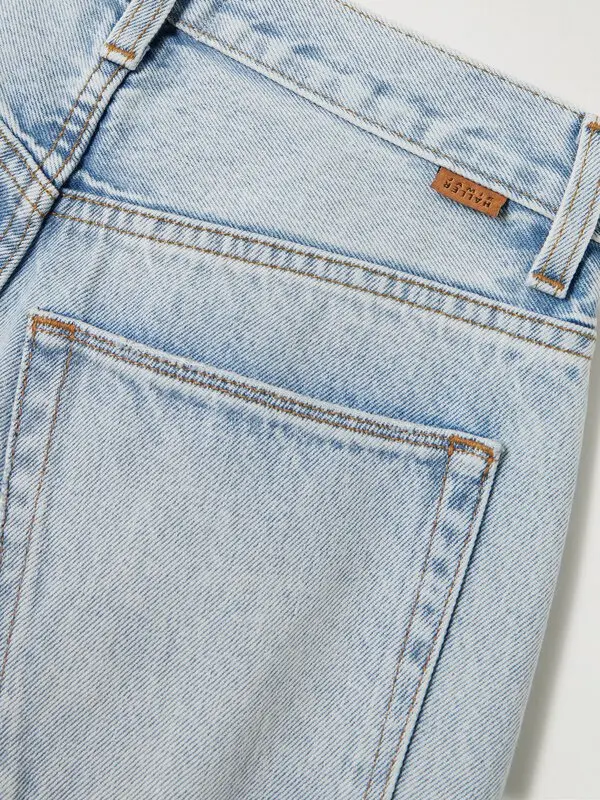 JAMIE HALLER The Fan Mid-rise Wide-leg Jeans