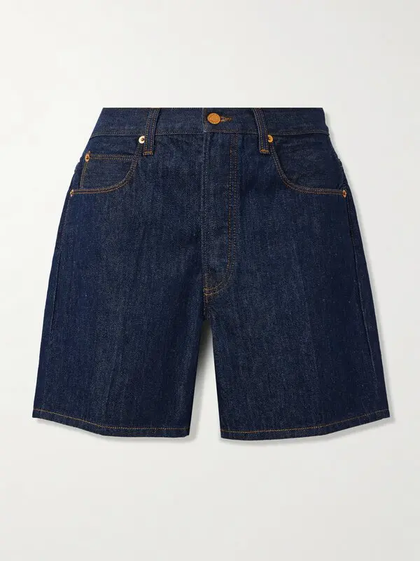 JAMIE HALLER The Tailor Denim Shorts - Blue