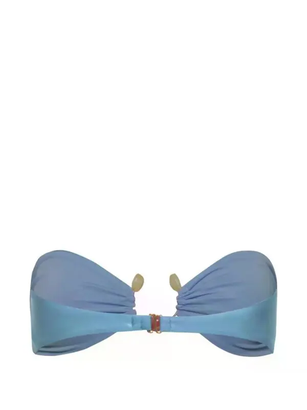 BAOBAB Nala Ring-detail Bikini Top - Blue