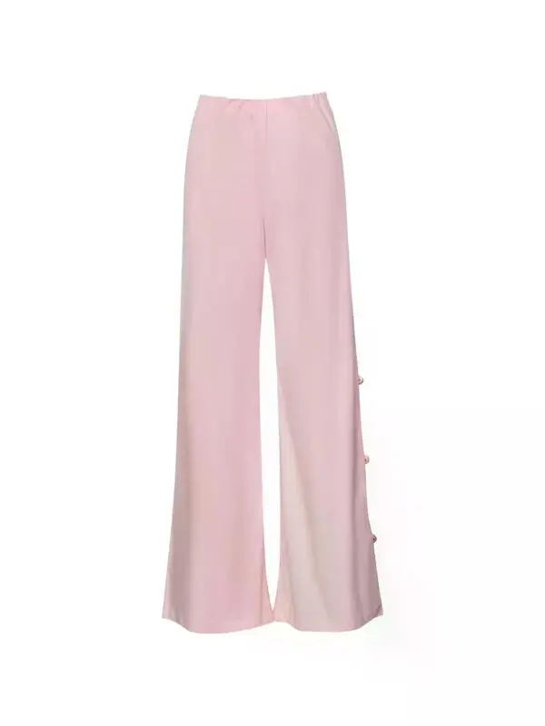 BAOBAB Wayra Resin-stones Embellished Slit Trousers - Pink