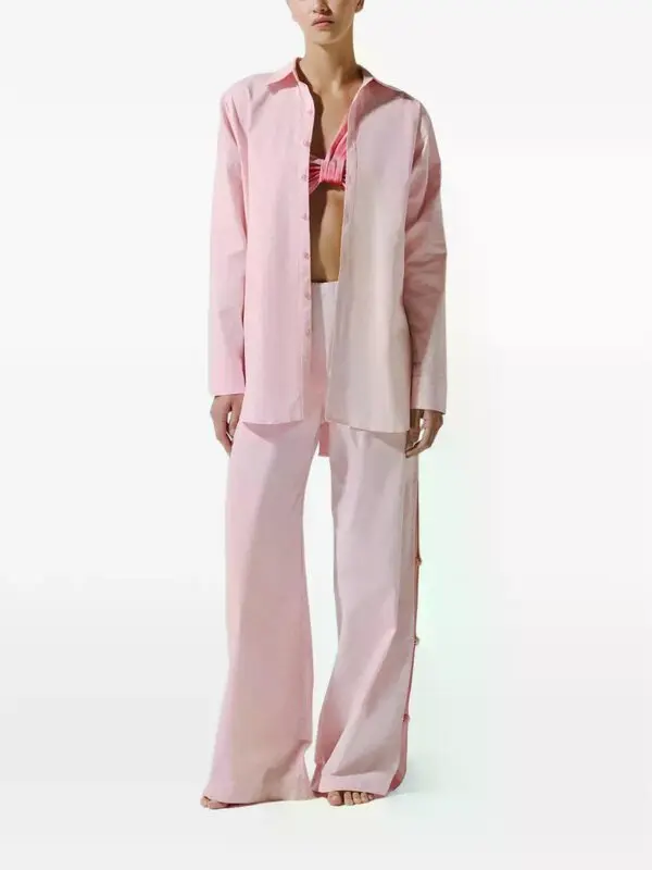 BAOBAB Wayra Resin-stones Embellished Slit Trousers - Pink