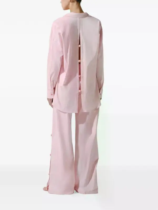 BAOBAB Wayra Resin-stones Embellished Slit Trousers - Pink