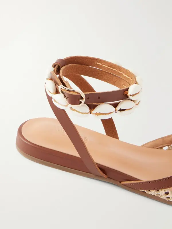 ANCIENT GREEK SANDALS Filothea Crocheted Sandals