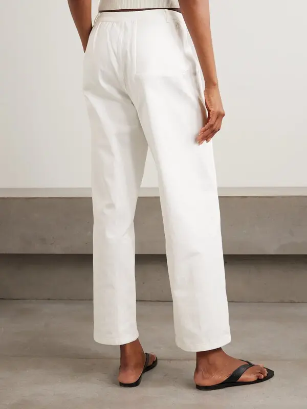DEIJI STUDIOS Pocket Organic Wide-leg Jeans - White