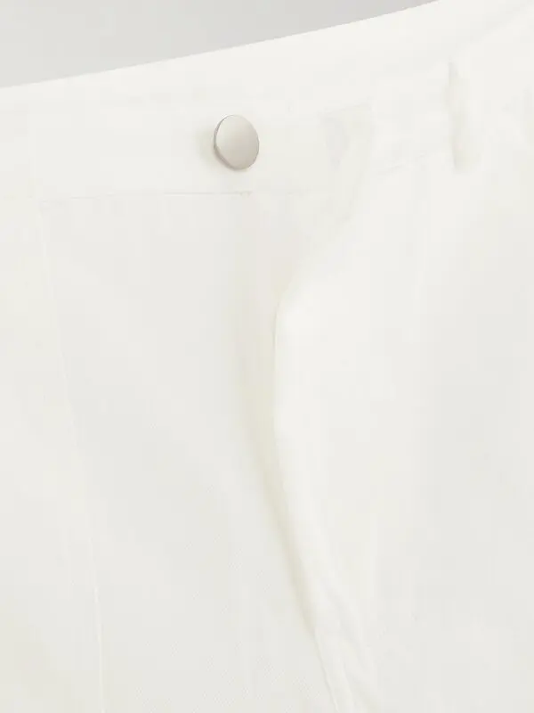 DEIJI STUDIOS Pocket Organic Wide-leg Jeans - White