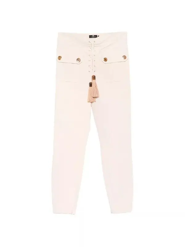Elisabetta Franchi Drawstring Pocket Trousers
