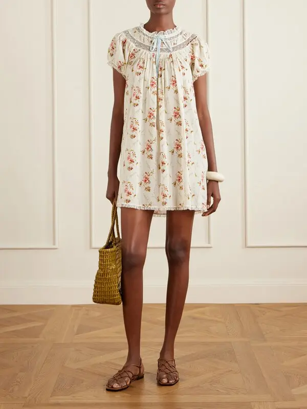 DÔEN Daphne Floral-print Mini Dress - Multi