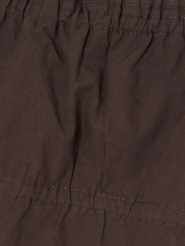 DEIJI STUDIOS Tri Frayed Organic Cotton Camisole - Brown