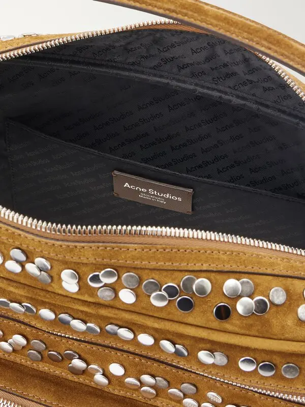 Acne Studios Embellished Suede Shoulder Bag
