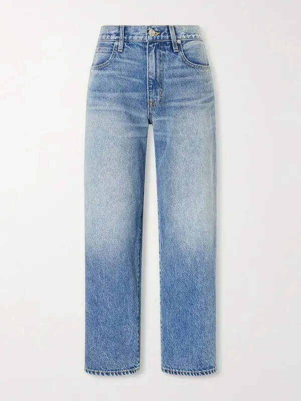 SLVRLAKE Hunter Cropped Mid-rise Straight-leg Jeans