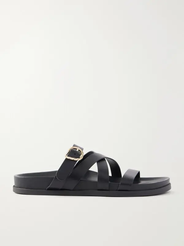 ANCIENT GREEK SANDALS Filipa Leather Sandals - Black
