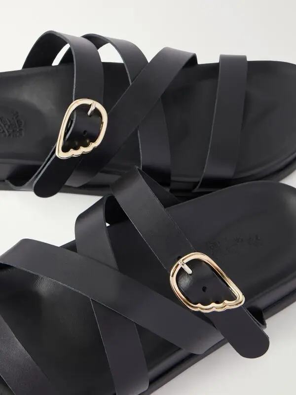 ANCIENT GREEK SANDALS Filipa Leather Sandals - Black