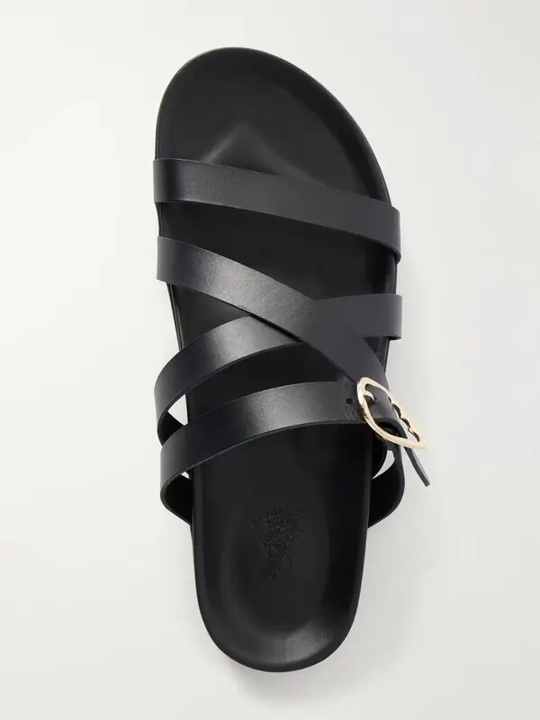 ANCIENT GREEK SANDALS Filipa Leather Sandals - Black