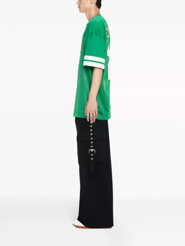 Off-White Abloh" Football Print Mesh T-shirt
