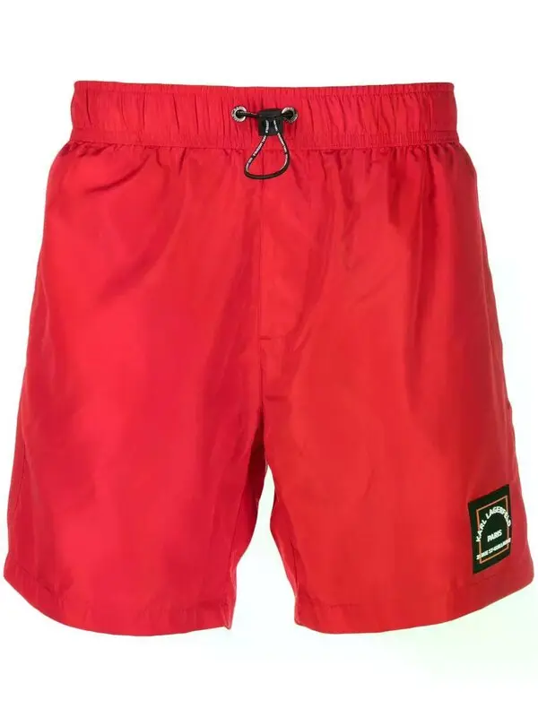 Karl Lagerfeld Logo-patch Swim Shorts