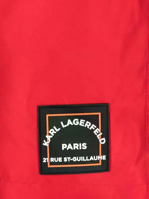 Karl Lagerfeld Logo-patch Swim Shorts