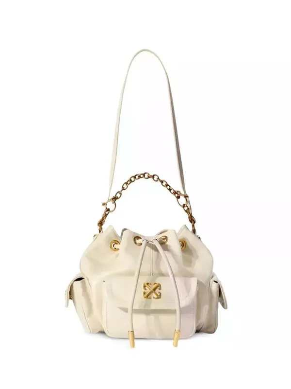 Off-White Leather Bucket Bag