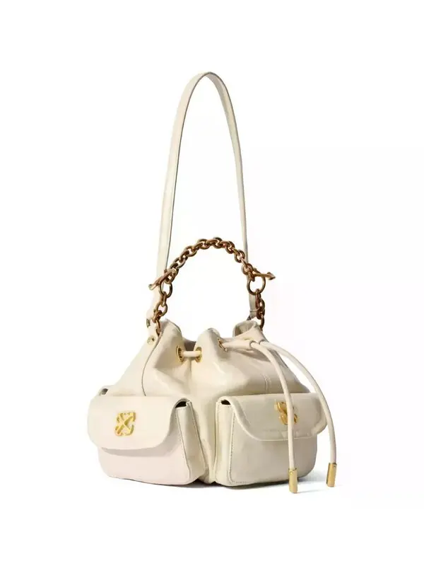 Off-White Leather Bucket Bag