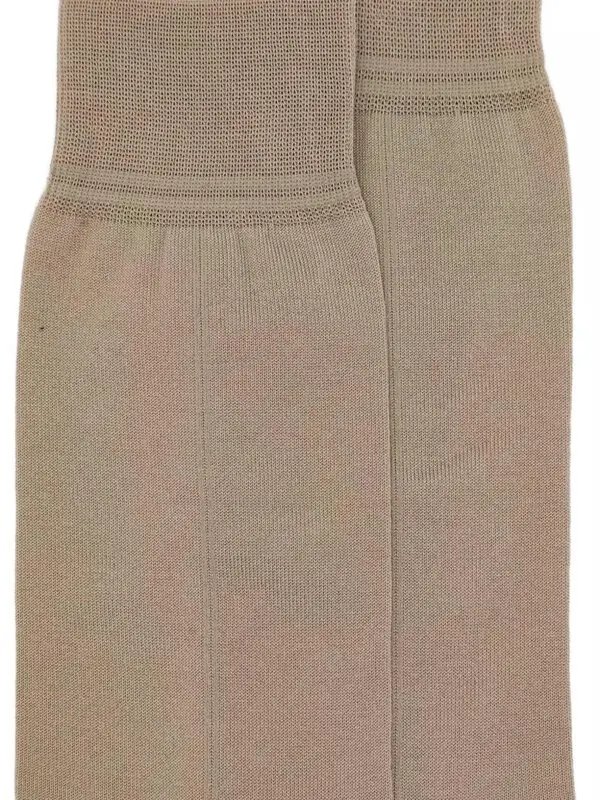 Zegna Tonal-stitching Socks - Neutrals