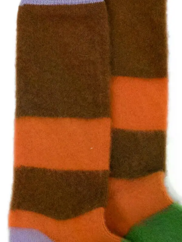 Zegna Logo Striped Socks