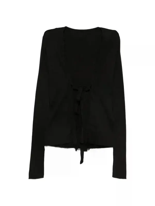 Masnada Ribbed Tie-front Cardigan