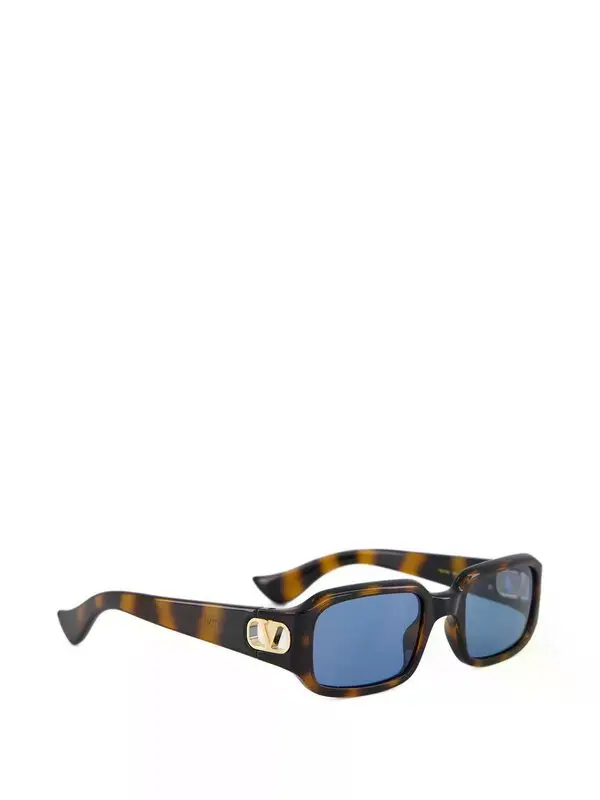 Valentino Garavani V-logo Rectangle-frame Sunglasses