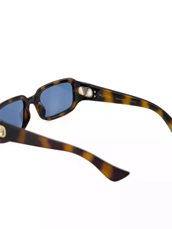 Valentino Garavani V-logo Rectangle-frame Sunglasses