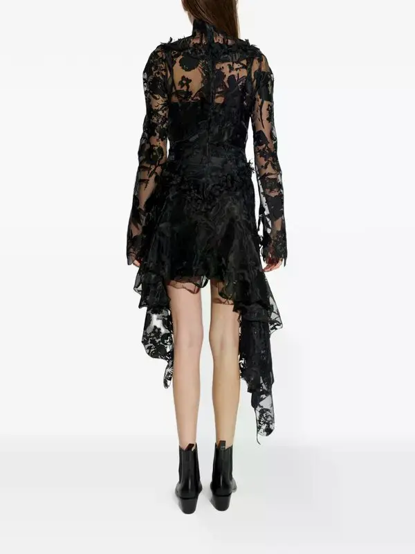 Alexander McQueen Ruffled Asymmetric Dress