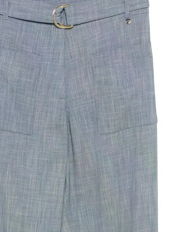 Liu Jo Belted Trousers With Bow Detail