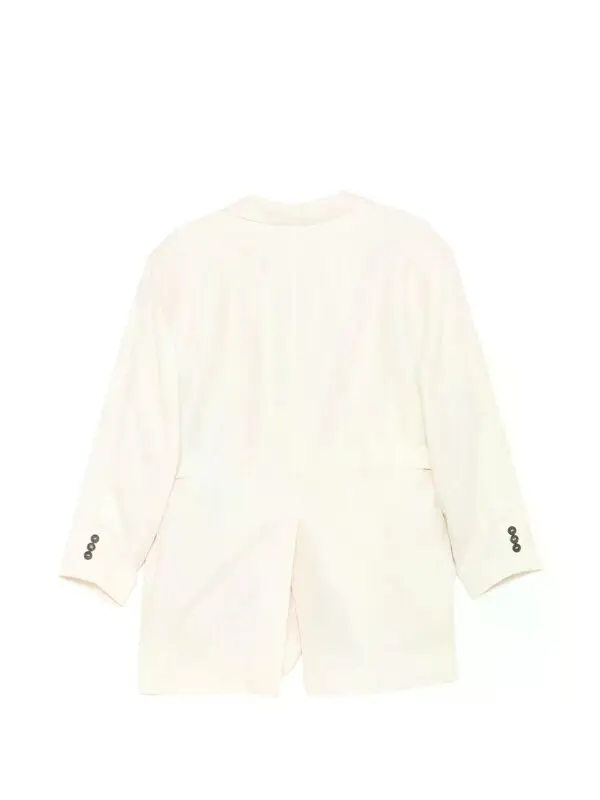 FRENKEN Belted Notched-lapel Blazer