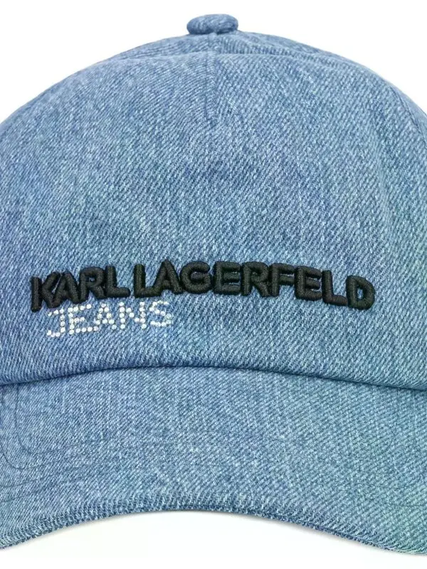 Karl Lagerfeld Embroidered Logo Cap - Blue