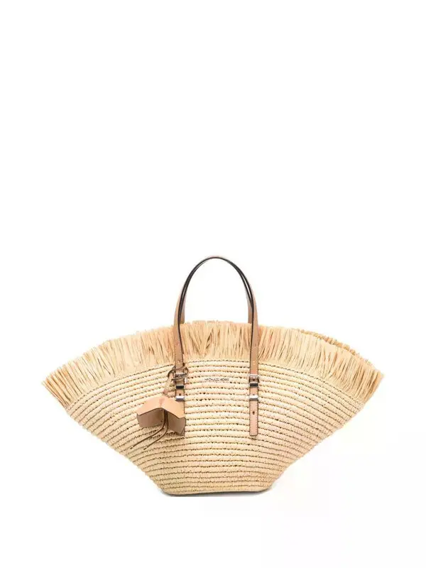 Michael Kors Isa Fringed Beach Bag - Neutrals