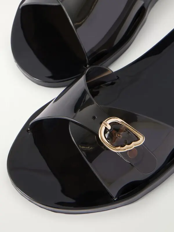 ANCIENT GREEK SANDALS Filia Jelly Pvc Slides - Black