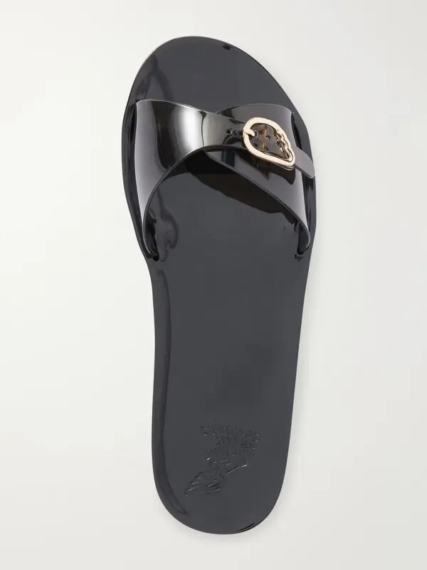 ANCIENT GREEK SANDALS Filia Jelly Pvc Slides - Black