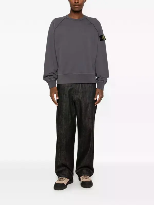 Stone Island Midweight Garment Dyed Crewneck Sweatshirt