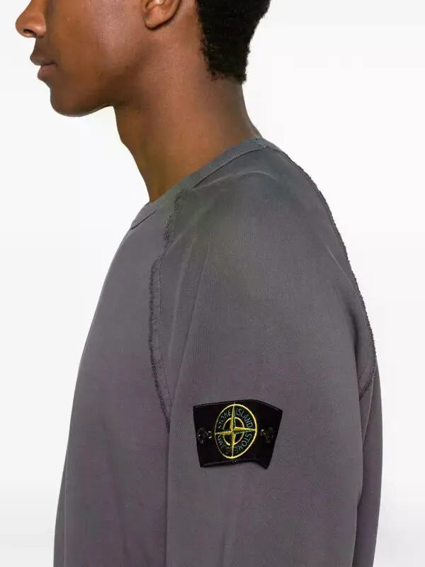 Stone Island Midweight Garment Dyed Crewneck Sweatshirt