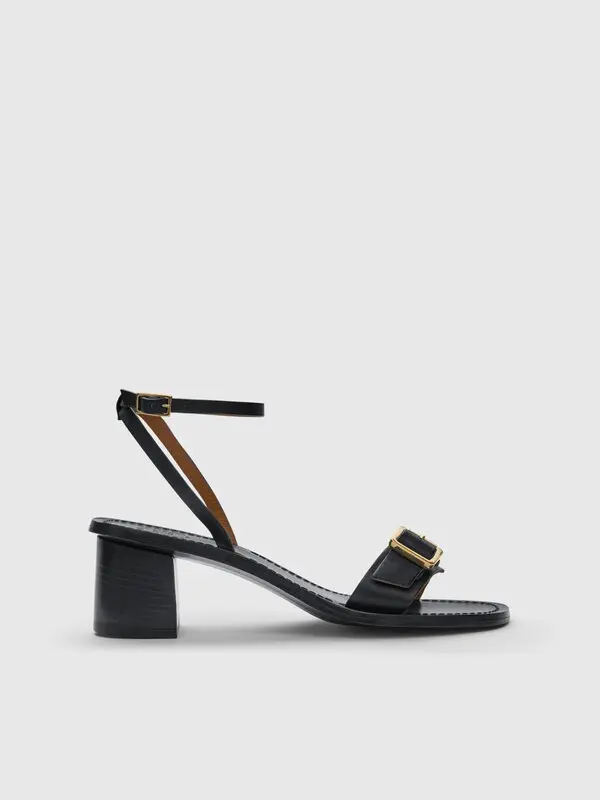 ATP ATELIER Mori Leather Ankle Strap Heels