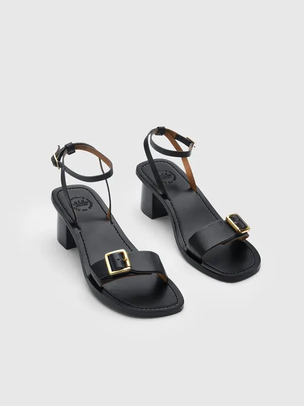 ATP ATELIER Mori Leather Ankle Strap Heels