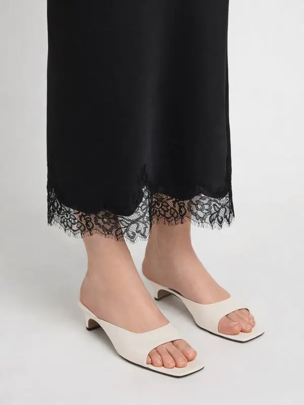 ATP ATELIER Tavenna Nappa Kitten Heels - Linen