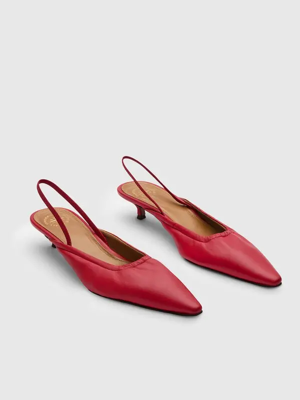 ATP ATELIER Lana Nappa Slingbacks - Melograno