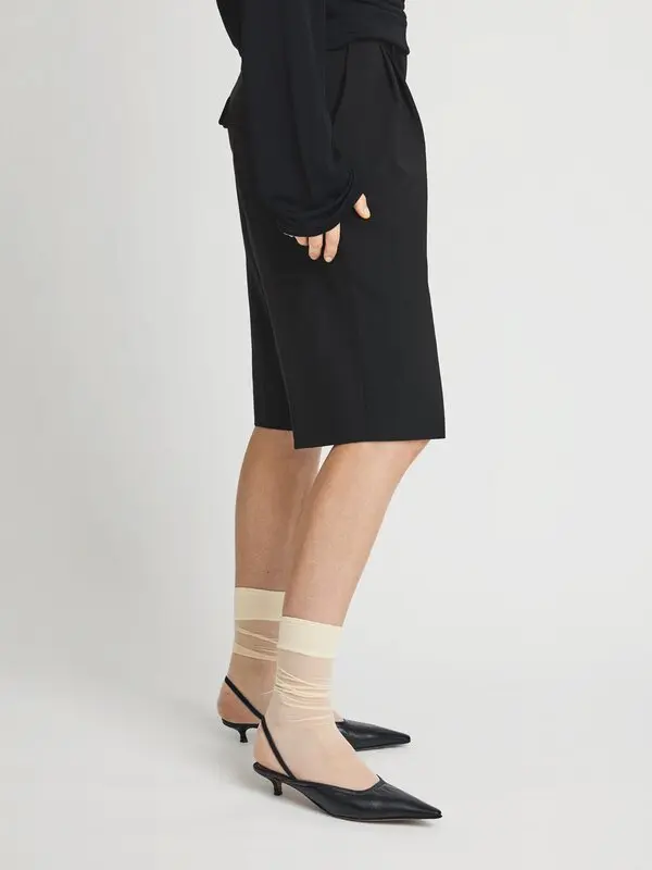 ATP ATELIER Lana Nappa Leather Slingbacks - Black