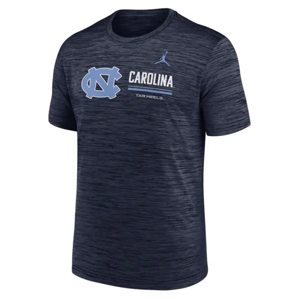 JORDAN North Carolina Sideline Velocity Brand Dri-fit College T-shirt - Blue