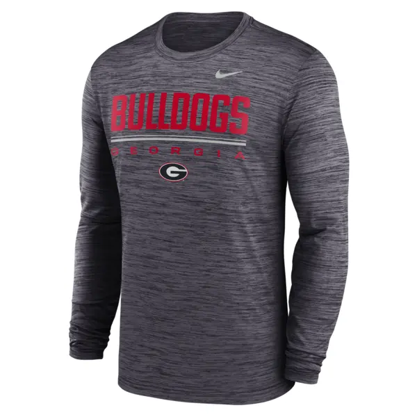 Nike Georgia Bulldogs Long Sleeve Dri-fit T-shirt - Black