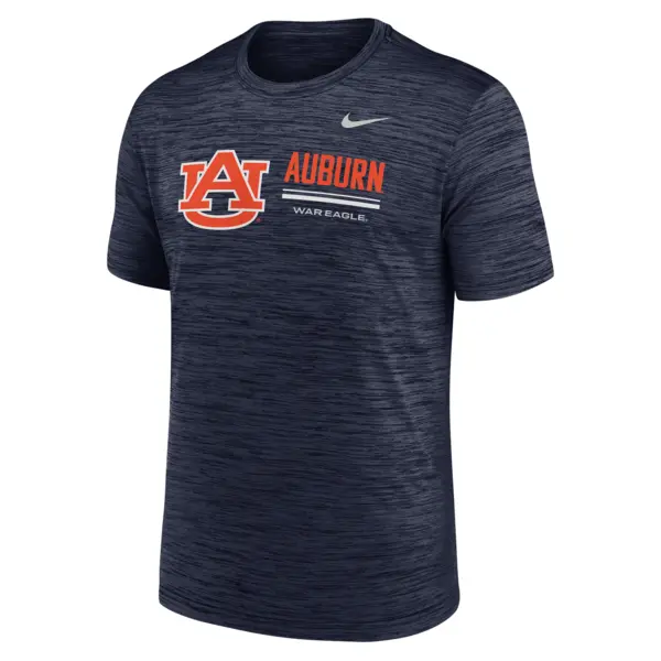 Nike Auburn Sideline Velocity Dri-fit College T-shirt - Blue