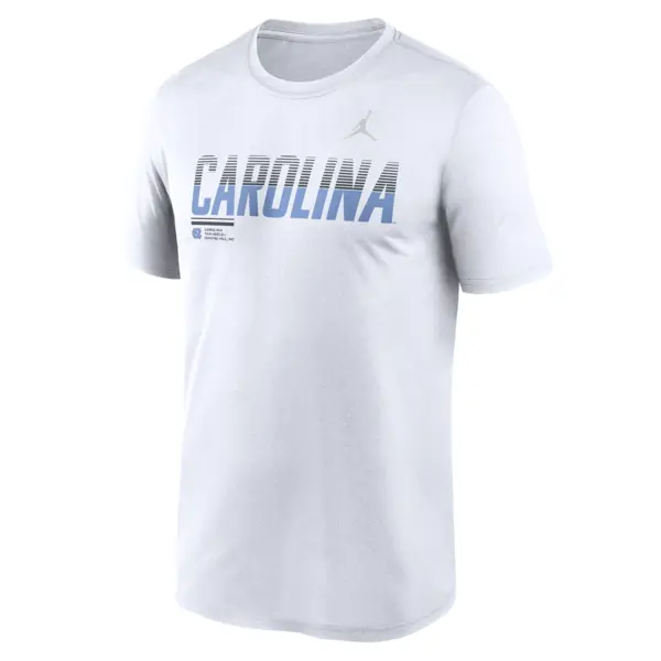 JORDAN North Carolina Sideline Legend Brand Dri-fit College T-shirt - White