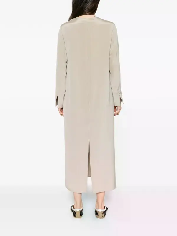 Max Mara Keyhole-detail Midi Dress - Neutrals