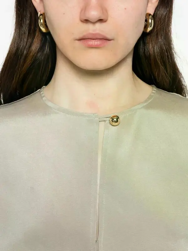 Max Mara Keyhole-detail Midi Dress - Neutrals