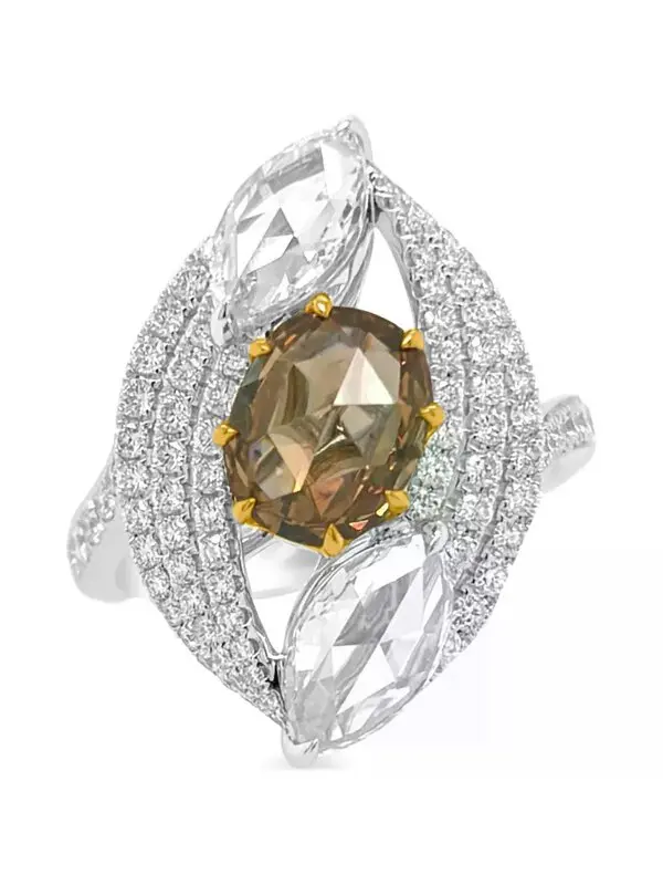 HYT JEWELRY Multi-stone Diamond Ring - Silver