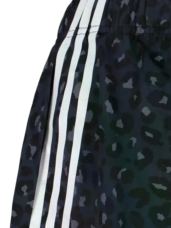 Adidas Originals Wide-leg Leopard-print Track Pants - Grey